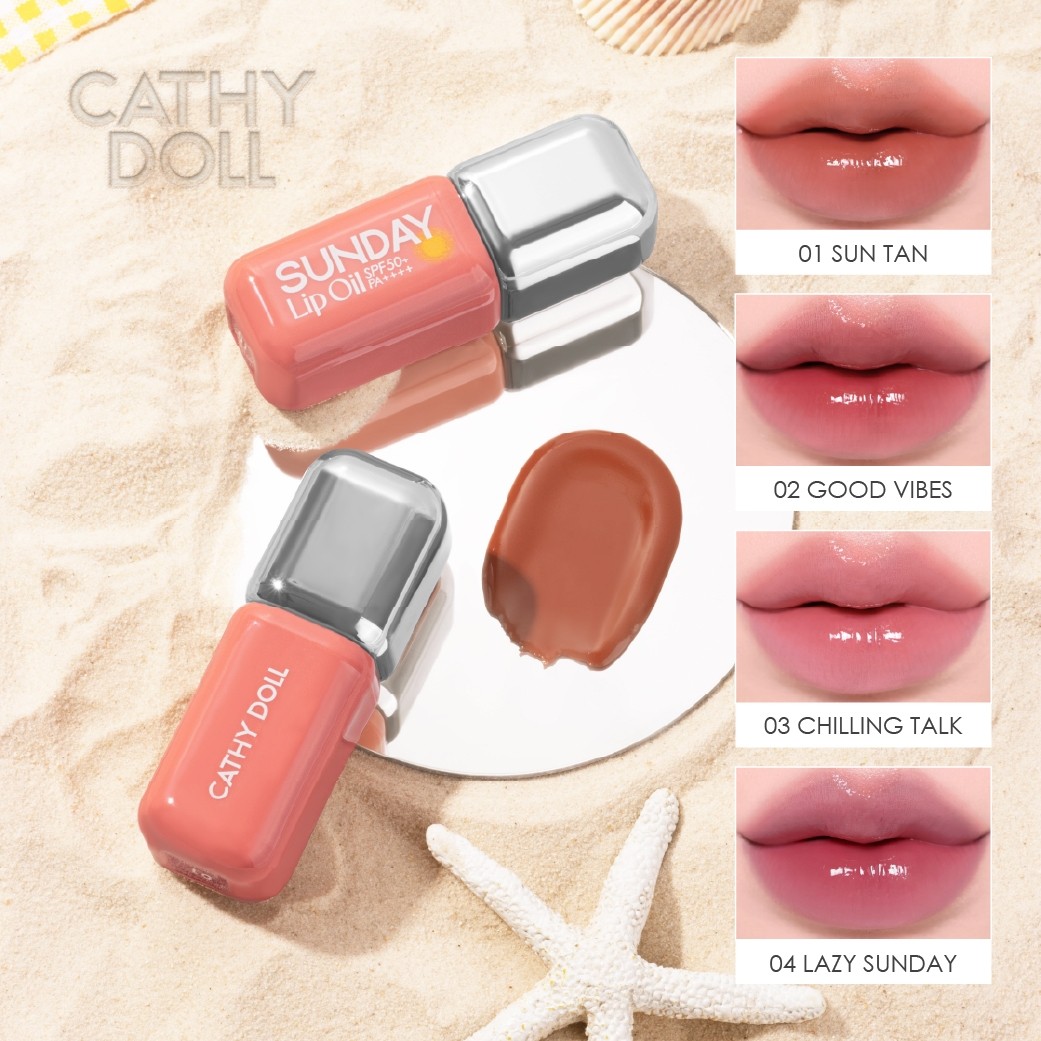 Cathy Doll Sunday Lip Oil SPF50+ PA++++ 3.5g - New product