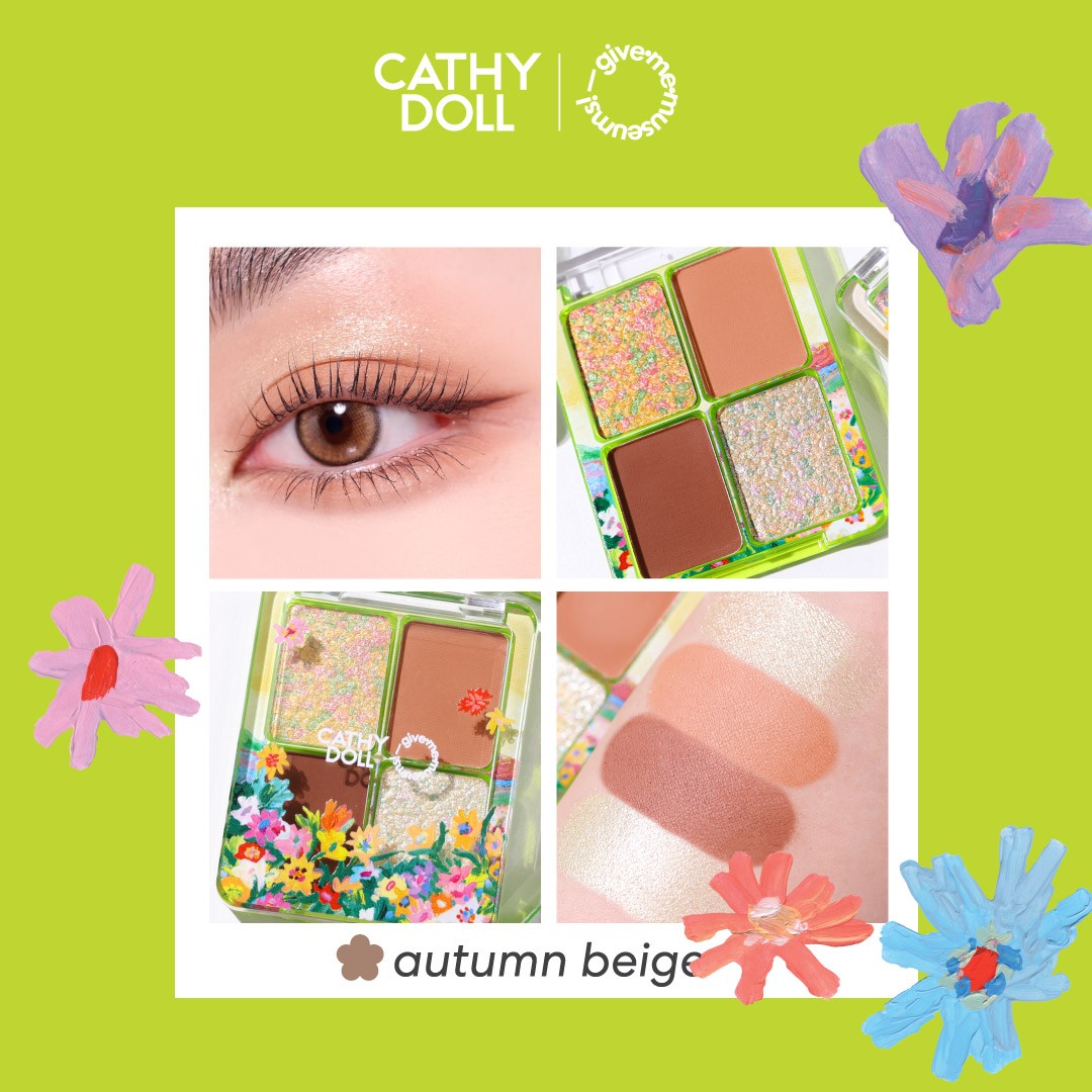 Cathy Doll บลูมมิ่งอายพาเลท 1.8g x 4สี เคที่ดอลล์ #กิฟมีมิวเซียม ...