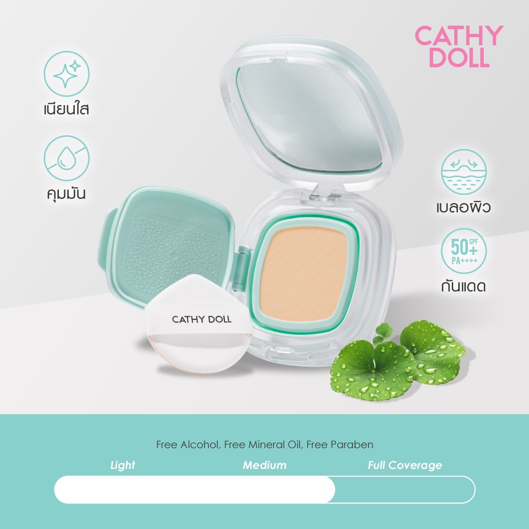 Cathy Doll นอตทูแมทท์สไลด์คุชชั่น เอสพีเอฟ50+ พีเอ++++ 12g เคที่ดอลล์ ...