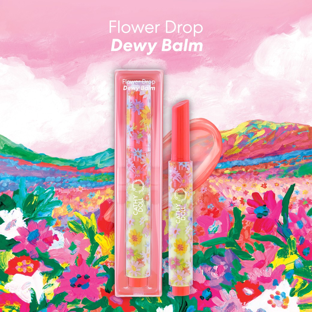 Cathy Doll ฟลาวเวอร์ดรอปดิวอี้บาล์ม 1.8g เคที่ดอลล์ #กิฟมีมิวเซียม ...