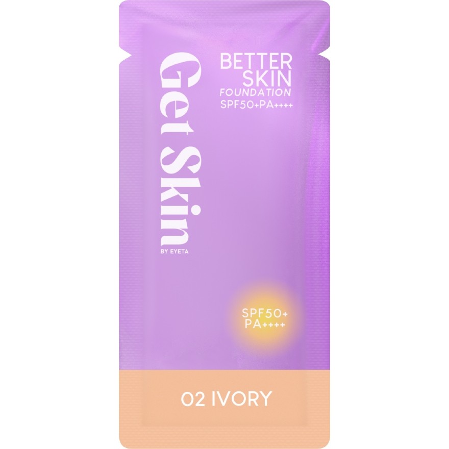 Get Skin เบทเทอร์สกินฟาวเดชั่น เอสพีเอฟ50+ พีเอ++++ 1.5ml x 5เฉดสี เก็ ...