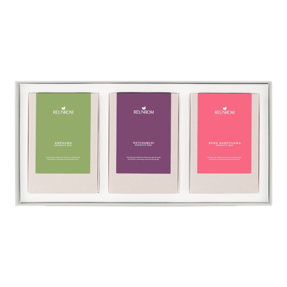 Reunrom ชุดเซ็ทถุงหอมอโรม่า 20g x 3Pcs - สินค้าใหม่